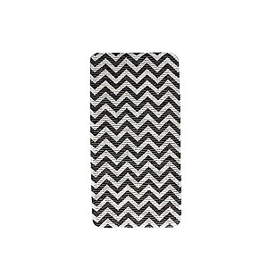 Splash Home Chevron Softee Bath Single Mat Bathtub Mat, Non-Slip Extra-Long Shower Mat with 58 Suction Cups, 36 L x 17 W Inches, Machine Washable, 100% PVC Foam - Black