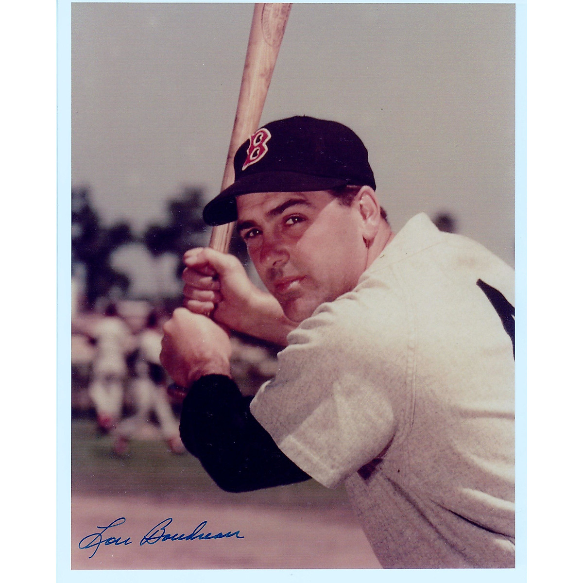 Kirkland Lou Boudreau 8 X 10 Autograph Photo on Glossy Photo Paper