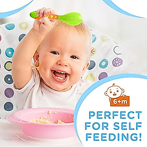 Toddler Utensils Baby Spoons and Forks Set- Includes Baby Utensils Case | Toddler Spoon | Toddler Fork - Bpa Free (4 Pieces)