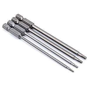 Readytosky RC Hex Bit 1.5 2.0 2.5 3.0mm Hex Head Allen Wrench Drill Bit Set for Screwdrivers Electric Screwgun/Power Drill