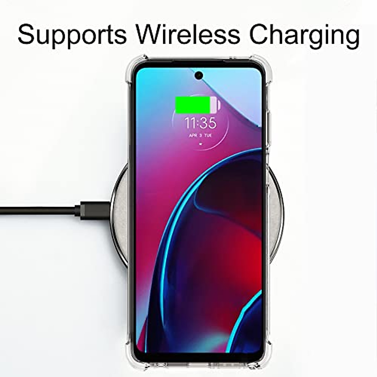 Osophter for Moto G Stylus 2022 Case: Clear Transparent Reinforced Corners TPU Shock-Absorption Flexible Cell Phone Cover for Motorola Moto G Stylus 4G 2022(Clear)