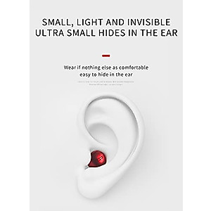 Loluka Bluetooth Earbud Single 5.0, Mini Invisible Wireless Headset Hands Free Car Headphone, Cell Phone Bluetooth Earbud for iOS Android Smart Phones Waterproof
