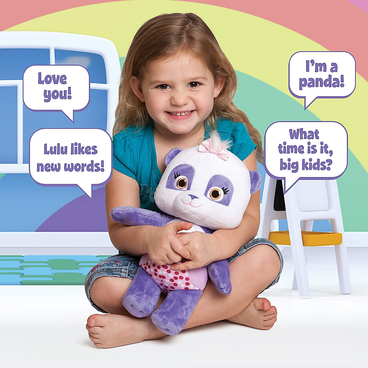 Snap Toys Word Party Talking 12 Inch Baby Lulu Plush - Press Lulu's Tummy to Hear Phrases from The Netflix Original Series - Ages 1+