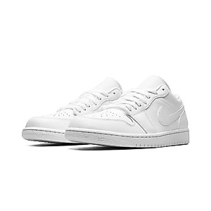Jordan Mens Air 1 Low 553558 136 - Size 11 White/White-White