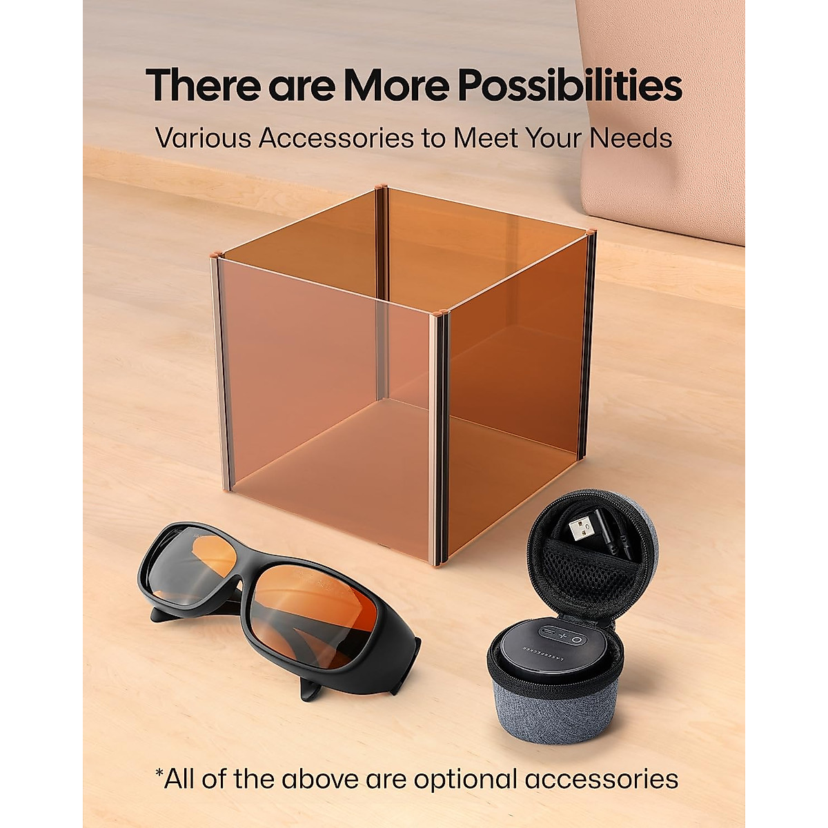 LaserPecker 1 Pro Laser Engraving Machine, Laser Engraver Mini 405nm Wavelength Laser Etcher, 0.15mm High Precision Engraver for Felt Leather Wood (No for Metal) - with Auto Focus Stand