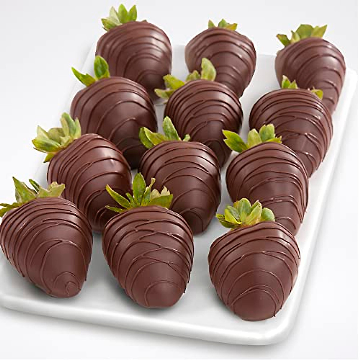Golden State Fruit 12 Dreamy Dark Chocolate Covered Strawberries
