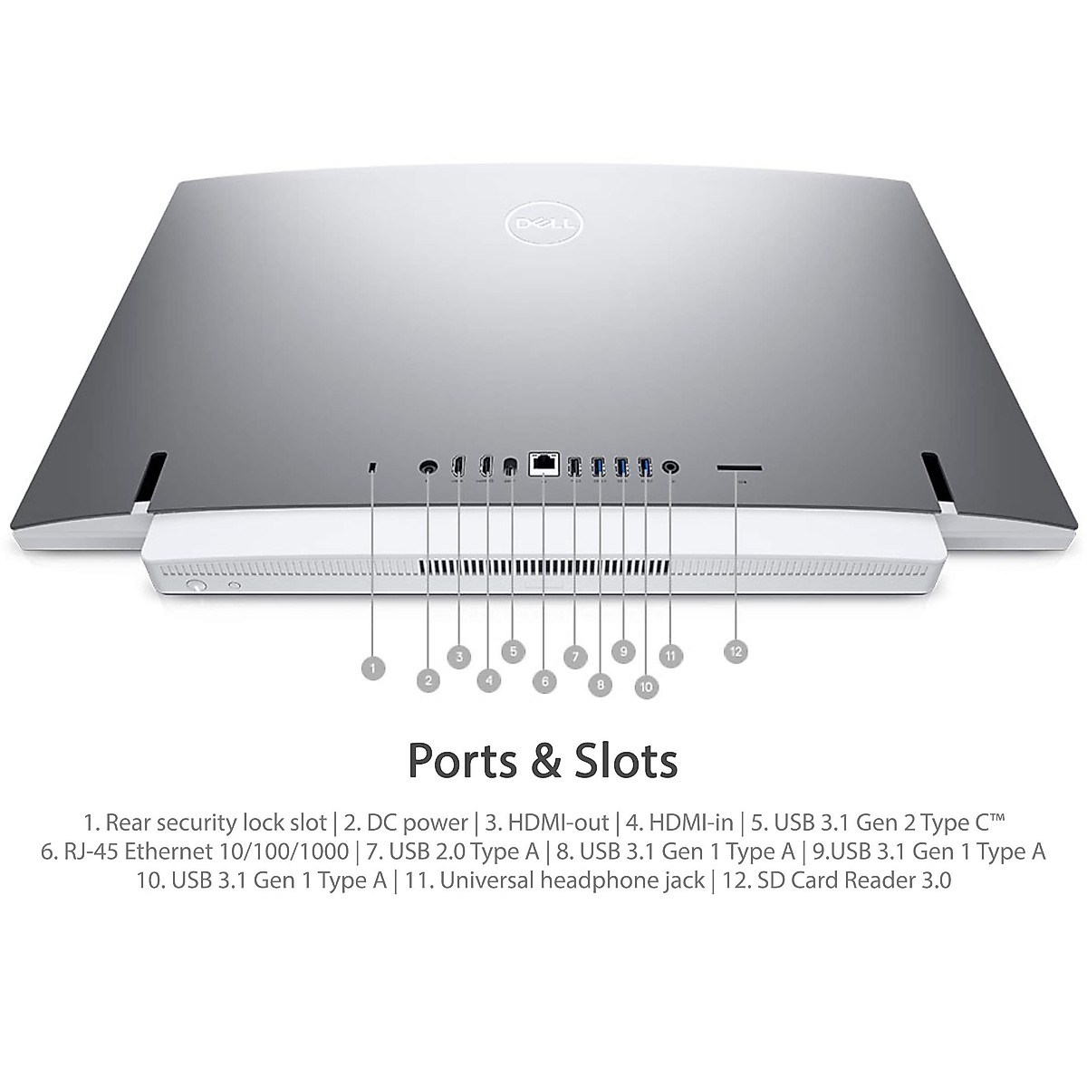 Dell Inspiron 5400 All-in-One Desktop, 23.8" FHD Touchscreen, Intel Core i5-1135G7, 16GB RAM, 512GB SSD, Webcam, HDMI, RJ-45, Wireless Keyboard&Mouse, WiFi 6, Windows 11 Home, White