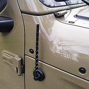 VOFONO 9 inch Antenna for 2007-2024 Jeep Wrangler Gladiator JL JK JT Unlimited Sport Rubicon Sahara Mojave Willys 4xe Wrangler Gladiator Accessories Car Radio Antenna Short Replacement