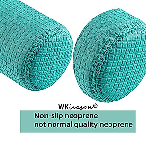 WK IEASON 12oz Standard Can Sleeves Insulators with Shoulder Strap Can Covers Cooler 12OZ Beer Bottle Sleeves Coolers Holder Non-slip Neoprene Can Sleeves 3PC Pack (12oz standard, Black/Yellow/Blue)