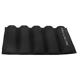 oceanside Silicone Oblong Shape Bread Molds Easy to Clean Baguette Pan French Bakeware Tray, Kitchen Baking Accessories