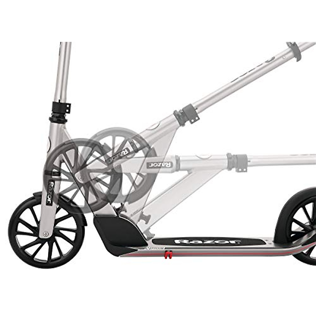 Razor A5 Prime Kick Scooter for Kids Ages 8+ - Extra-Large Deck, 8" Urethane Wheels, Anodized Aluminum Frame, Anti-Rattle Technology, For Riders Up to 220 lbs