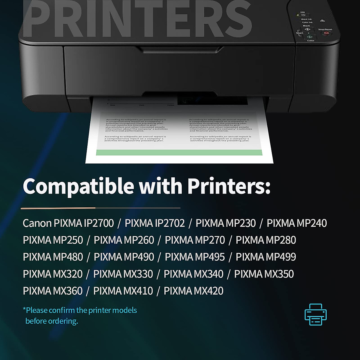 JINTUM Remanufactured Ink Cartridges Replacement for Canon 210XL 211XL PG-210XL CL-211XL Combo Pack for PIXMA MX410 MX350 MX340 MP495 MP250 Printer (1 Black + 1 Tri-Color)