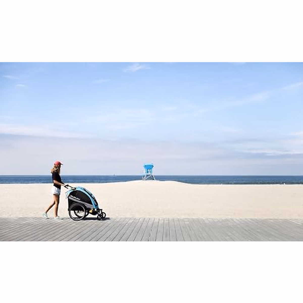 Burley D'Lite X, 2 Seat Kids Bike Trailer & Stroller