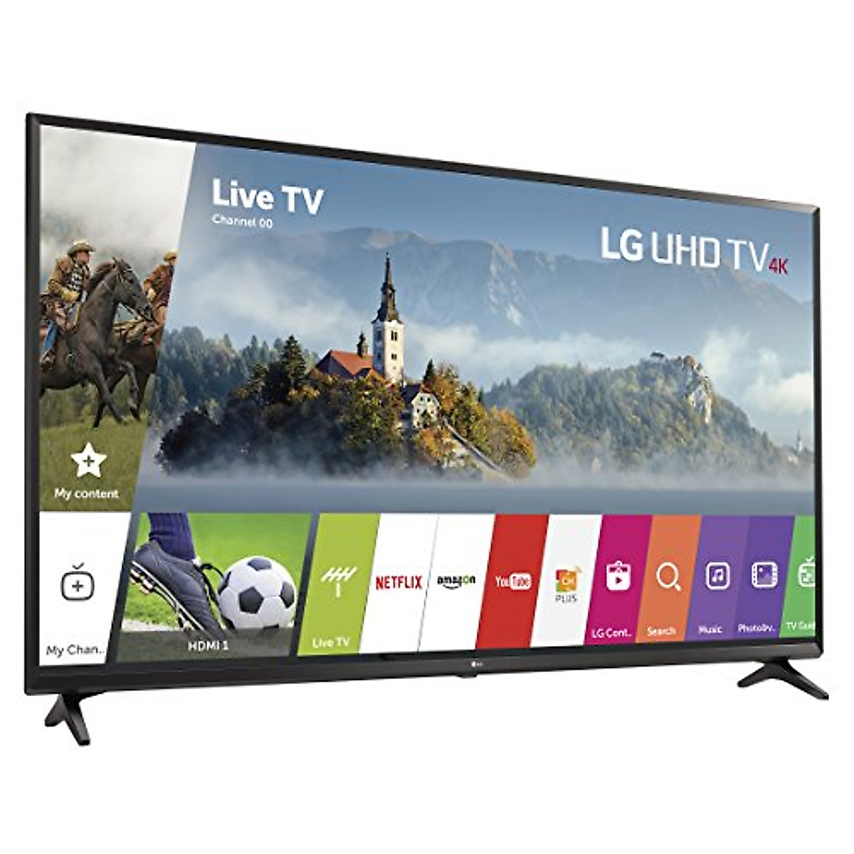 LG Electronics 43UJ6300 43-Inch 4K Ultra HD Smart LED TV (2017 Model)