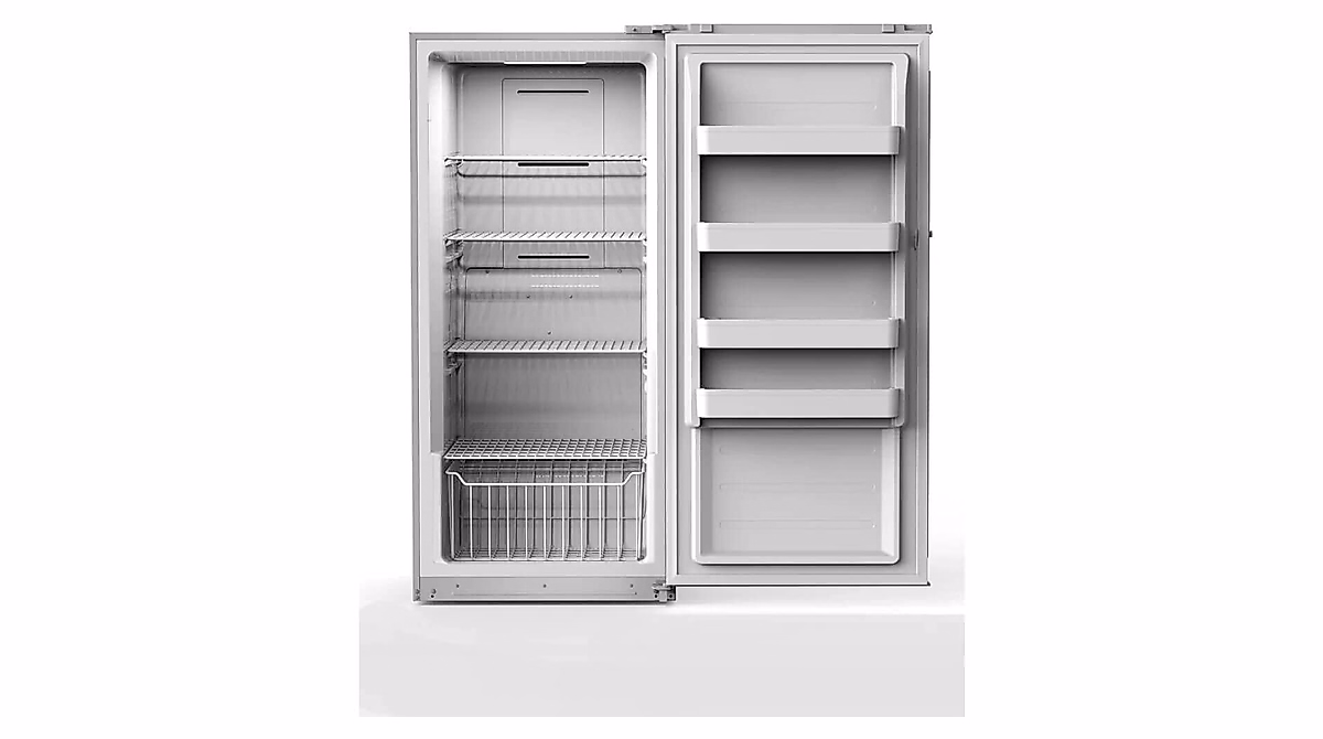 Midea 21-cu. ft. Stainless Steel Upright Freezer