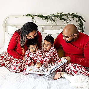 Burt's Bees Baby Baby 2-Piece Family Jammies Matching Holiday Organic Cotton Pajamas, Woodland Winter, 24 Months