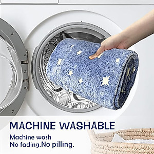 Glow in The Dark Blanket, Star Theme, for Toddlers and Boys & Girls Aged 3-15, Perfect for Home, Car, Outdoors, Winter, Thanksgiving, Christmas, Birthday, Presents, Gifts, Holidays