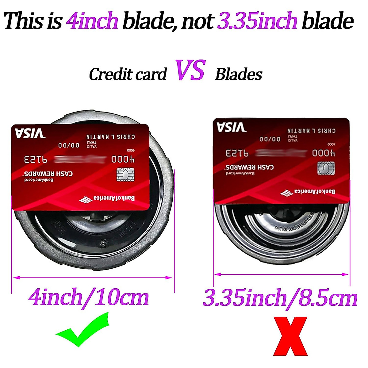 [New Model] Replacement 7 Fins Male Blade&32oz Blender Cup Compatible For Nutri Ninja Blender [4 Inch Male 7 Fins Blade]