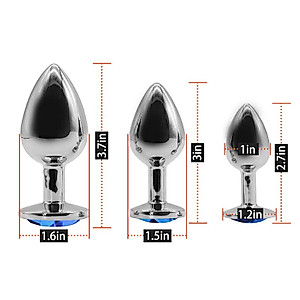 Delicate 3 Pieces Suction Cup Realistic Classic Dick Plug Double Headed Set (Blue) Use with Your Partner