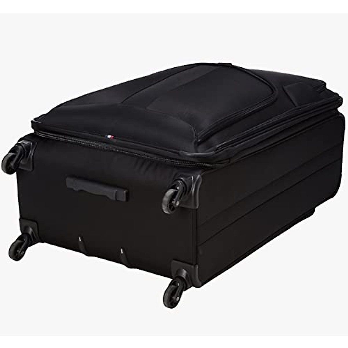 DELSEY Paris Softside Expandable Luggage with Spinner Wheels, Black. Large and Carry-On.