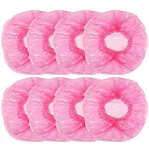 Shintop Disposable Shower Caps for Women,100 Packs Hair Caps Individually Wrapped with Large Elastic Bath Cap for Home, Hotel, Hair Salon and Spa (Pink)
