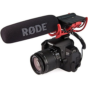 Rode VideoMic with Rycote Lyre Suspension System and Fuzzy Windbuster Kit