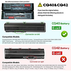Laptop Battery for HP Pavilion G50 G60 G61G70 G71 Series DV4-2040US DV5-1010 CQ40 CQ45 CQ50 CQ60 EV06 KS524AA 462889-141 462890-542 484171-001 485041-001 HSTNN-DB72 HSTNN-CB72 HSTNN-IB72 HSTNN-UB72