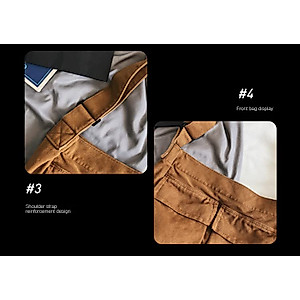 Canvas Messenger Bag Large Crossbody Bag with Multiple Pockets Canvas Shoulder Tote Bag for Women and Men (Green)