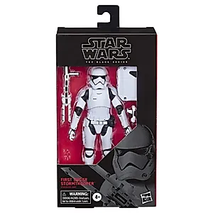 STAR WARS The Black Series First Order Stormtrooper Toy 6" Scale The Last Jedi Collectible Action Figure, 4 & Up