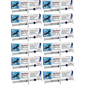 (12 Pack) Bimeda Equimax Horse Wormer Ivermectin 1.87 Percent and Praziquantel 14.03 Percent Paste Tube