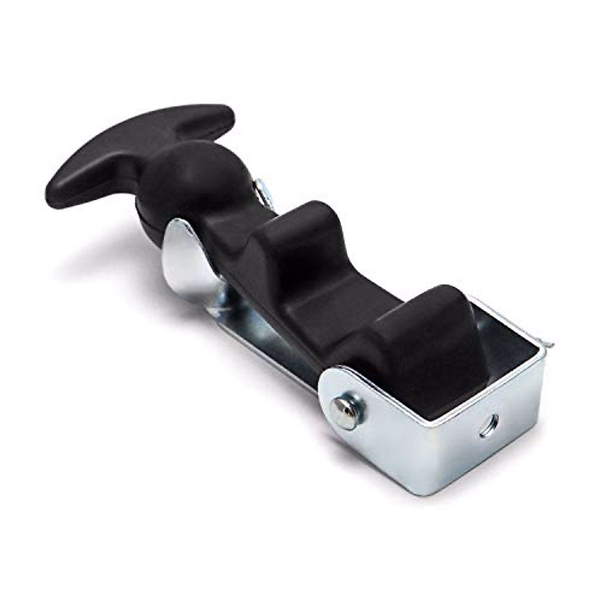 QWORK 2Packs 4.7 inch T-Handle Draw Latches with Brackets, Rubber Flexible Hood Catch t-Handle Hasp, for Tool Box, Hood, Vehicle Engine