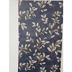 ZAMNEA White Leaf Peel and Stick Shelf Liner Paper, Purple Background White Leaf Flowers Self-Adhesive Liner Drawer Cabinets Door Surface Living Room Wall Art Decor 17.8 x 118 inch