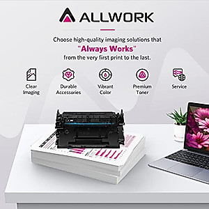 ALLWORK 58A [with Chip] CF258A Remanufactured Toner Cartridge Replacement for HP CF258A 58X Use for HP Laser Pro M404n M404dn M404dw MFP M428dw M428fdn M428fdw M430 M304 M406dn M430f Printers 2 Packs