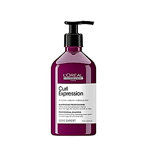 L'Oreal Professionnel Curl Expression Moisturizing Shampoo | For Curly and Coily Hair | Hydrates and Detangles Curls | 16.9 Fl. Oz.