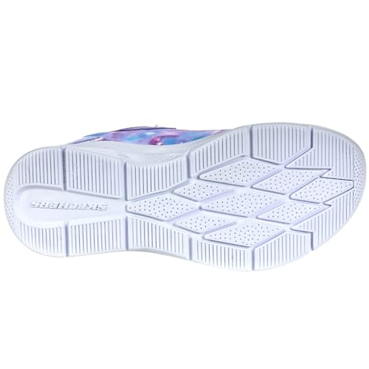 Skechers baby girls Microspec Max - Spiral Galaxy Sneaker, Lavendar/Multi, 11.5 Little Kid US