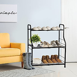 EASEPRES Metal Plant Stand 3 Tier Indoor Plant Shelf, Plant Display Rack, Multiple Flower Pot Holder for Garden, Balcony, Patio, Corner, Window, Living Room, Outdoor