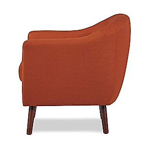 Homelegance Fabric Barrel Chair, Orange