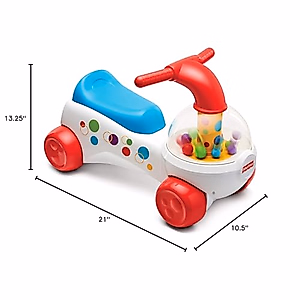 Fisher Price Ride-On Classic Pop-Corn Popper – Balls POP as You Ride! Ages 1-3