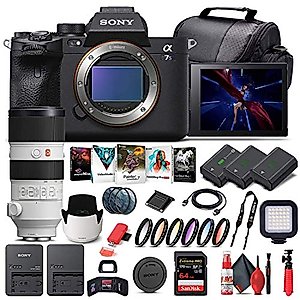 Sony Alpha a7S III Mirrorless Digital Camera (Body Only) (ILCE7SM3/B) + Sony FE 70-200mm Lens + 64GB Memory Card + 2 x NP-FZ100 Battery + Corel Photo Software + Case + More (Renewed)