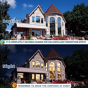 Heat control window film, window tint sun blocking blackout and UV protection, one-way privacy mirror reflective film,explosion-proof Premium PET material Cosmic Black, 17.5 Inch x 6.5 Feet