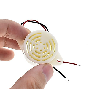 HiLetgo 5pcs 95DB Alarm Buzzer SFM-27 High-Decibel 3-24V 12V Electronic Buzzer Beep Alarm Continuous Beep