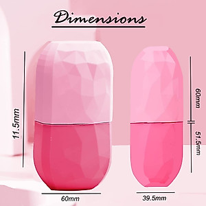 Ice Roller for Face & Eye Puffiness Relief - Enhance Your Natural Glow with Face Ice Roller, Ice Mold for Face with New Leak-Proof Design, Reusable Ice Face Roller-Gift for Women