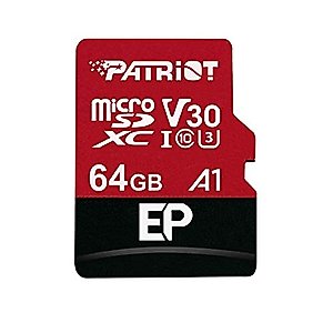 Patriot 64GB A1 / V30 Micro SD Card for Android Phones and Tablets, 4K Video Recording - PEF64GEP31MCX