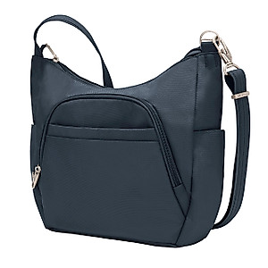 Travelon Anti-Theft Cross-Body Bucket Bag, Midnight, One Size - 42757 360