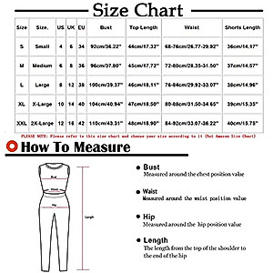 ZDRZK Womens Clothing Clearance Deals Workout Sets For Women 2 Piece 2 Piece Shorts Set For Women Summer 2023 Trendy Sleeveless Crop Tank Top And High Waisted Shorts Romper Outfits Hot Pink M