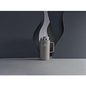 Stanley Quencher H2.0 Tumbler with Handle & Straw 64 oz | Flowstate 3-Position Lid | Large Capacity for Travel & Sports | Insulated Stainless Steel Cup | BPA-Free | Ash