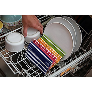 Lunchskins Reusable 2-Pack Bag Set, Navy Numbers (1 Sandwich + 1 Snack)