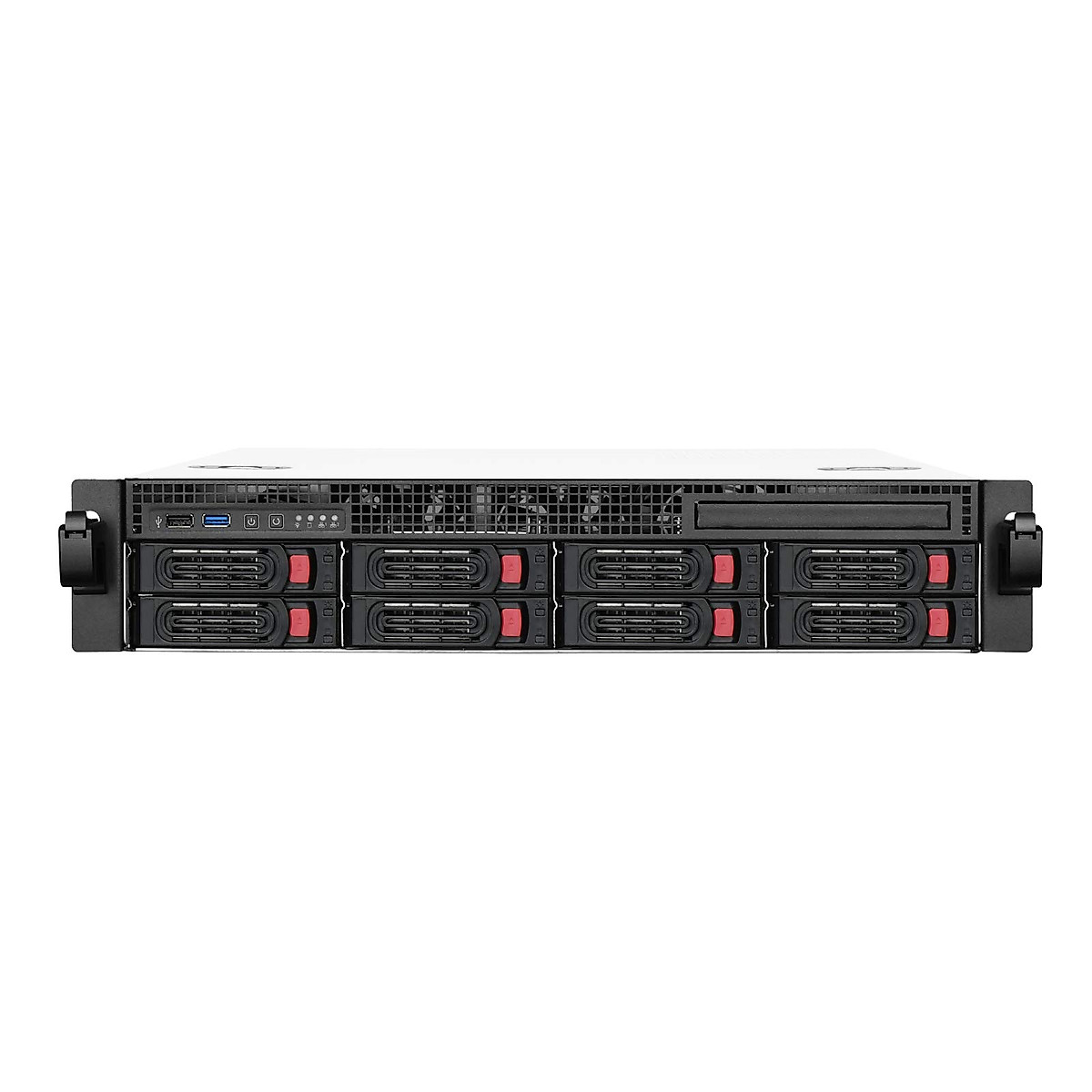 Silverstone RM21-308 2U Rackmount Server Case with 8 X 3.5 Hot Swap Bays Micro-ATX Support RM21-308-x
