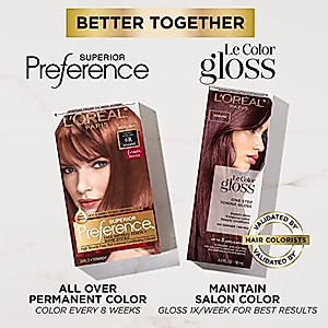 L'Oreal Paris Superior Preference Fade-Defying + Shine Permanent Hair Color, RR-07 Intense Red Copper, Pack of 1, Hair Dye