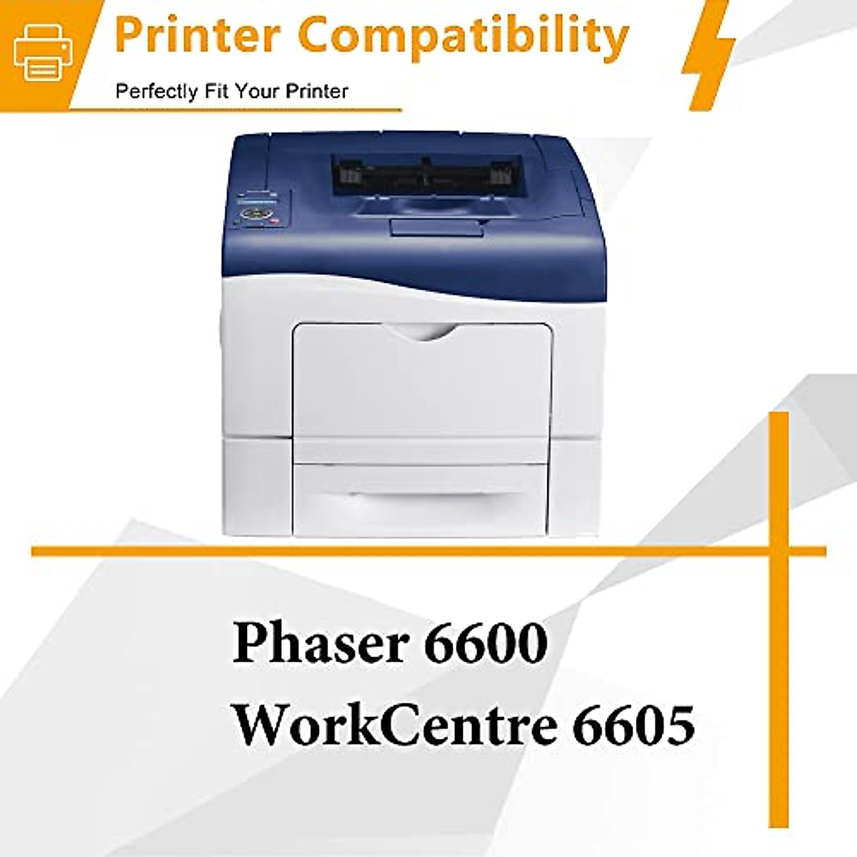 6600 Compatible 106R02228 Black Toner Cartridge Replacement for Xerox Phaser 6600 WorkCentre 6605 Printer Toner.(2Pack)